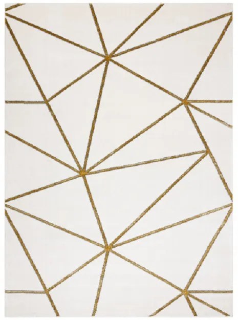 Dywany Łuszczów, Kusový koberec Emerald 1013 cream and gold, 120x170, bílá, kancelář