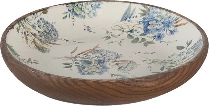 Dřevěná dekorativní miska - 16 cm