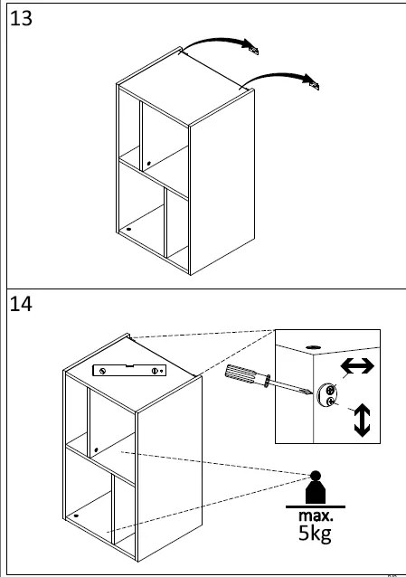 Jurek Závěsný regál LORIN R13 Kombinace barev: KAŠMÍR + ALPAKA