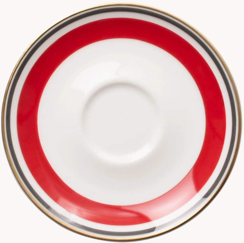 Sada podšálků z kostního porcelánu Capri, 6 dílů