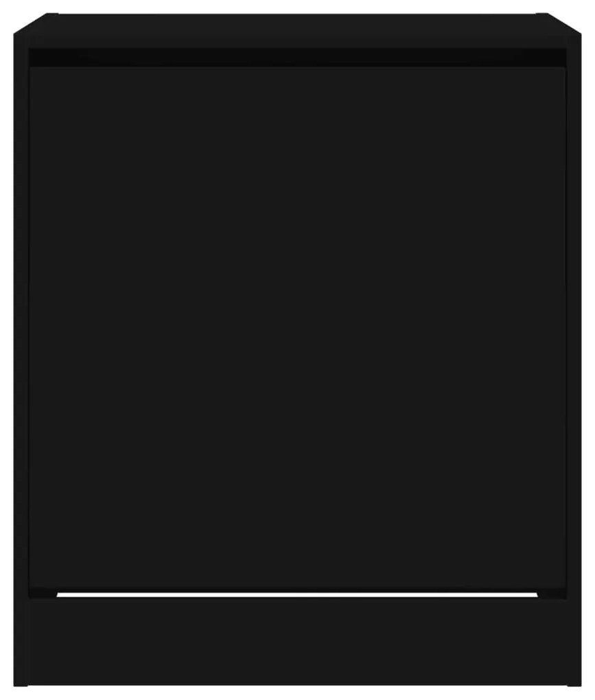 Botník černý 60 x 42 x 69 cm kompozitní dřevo - Default Title