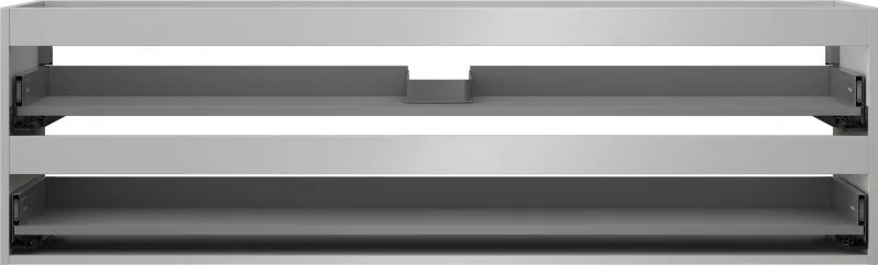 Mexen Box-A, závěsná skříňka 160 cm, 2 zásuvky, matná šedá, 91AX0-1600-470-2-62