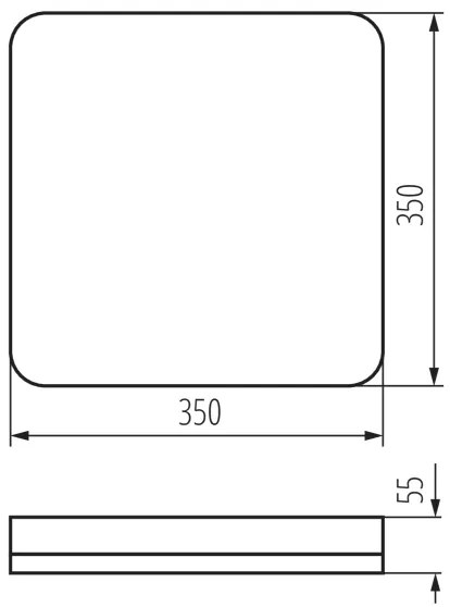Kanlux 37297- LED Technické stropní svítidlo IPER LED/35W/230V IK10 IP65 hranatý bílá