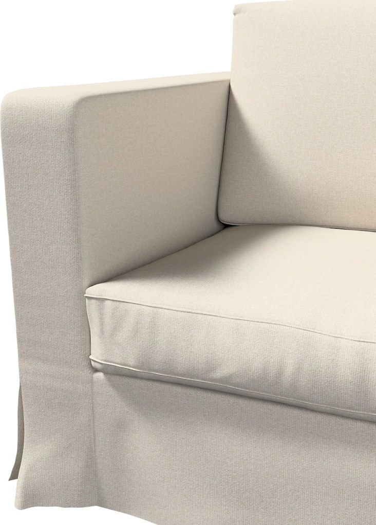 Potah na pohovku IKEA Karlanda 3-místná nerozkládací, dlouhý barva šedá látka pletený vzor