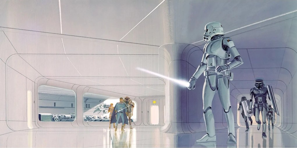 Komar Vlies.fototapeta Star Wars Classic RMQ Stormtrooper Hallway 500 x 250 cm