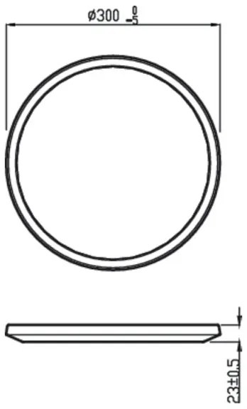 Philips - LED Stmívatelné koupelnové svítidlo SCENE SWITCH LED/18W/230V IP44