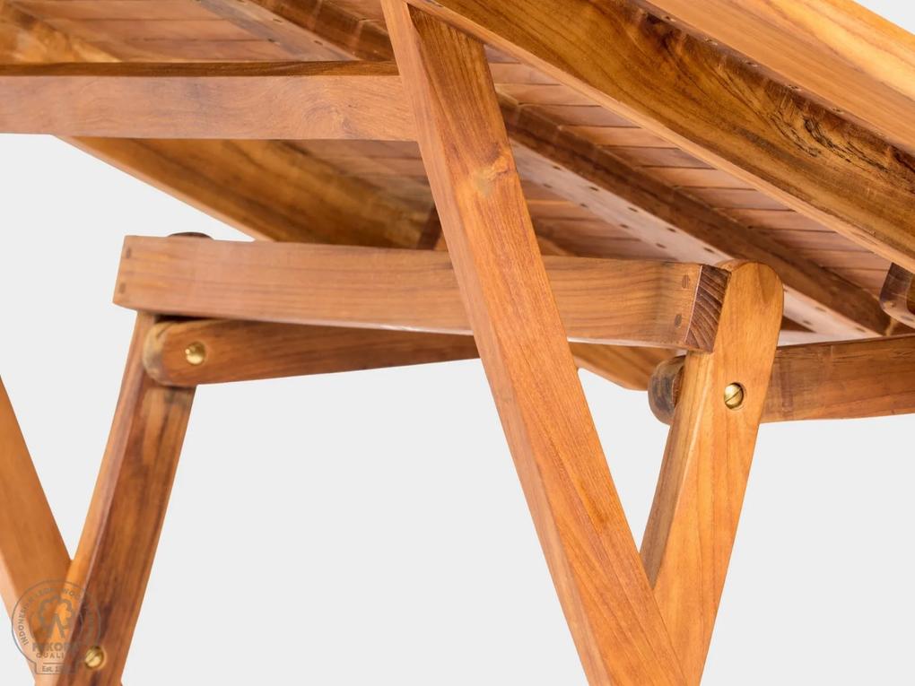 FaKOPA Skládací dřevěný stůl z teaku Chelsea