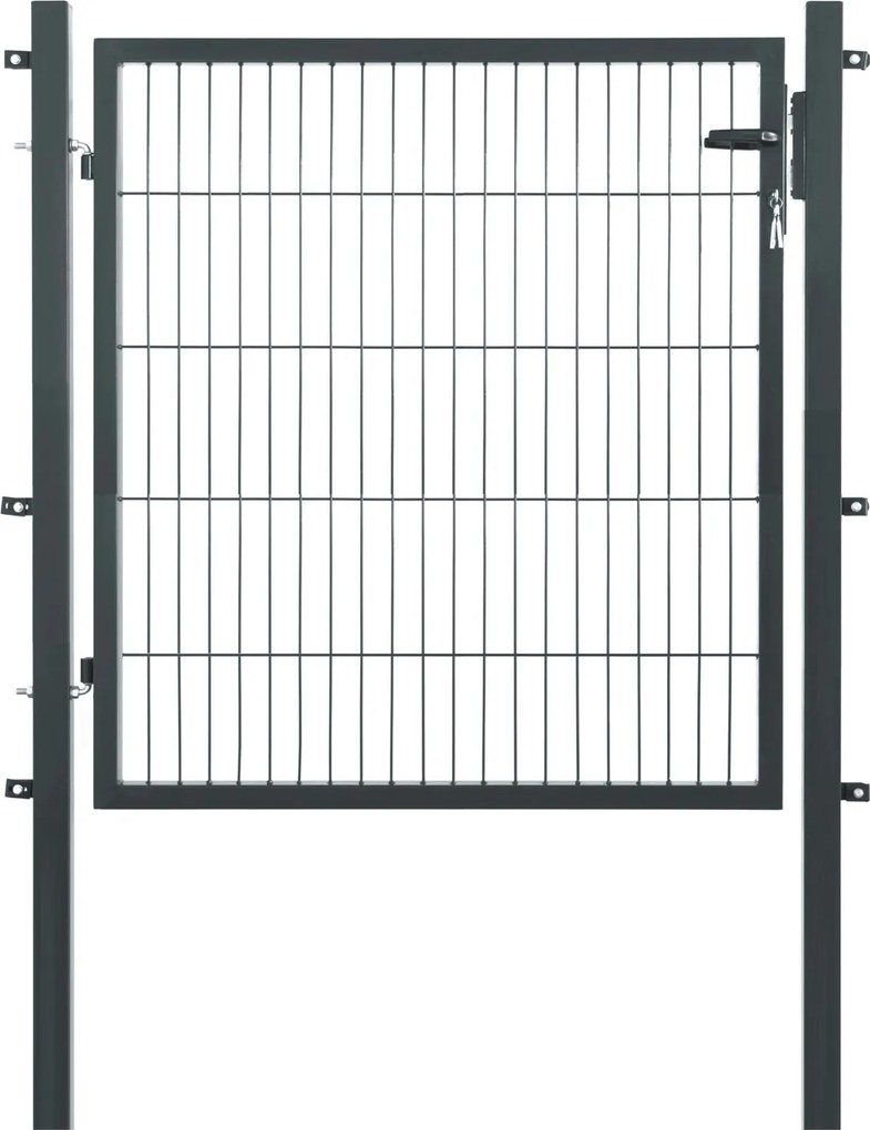 Floraworld Jednokřídlá branka Comfort dvojitá výplň antracitová 120 x 100 cm