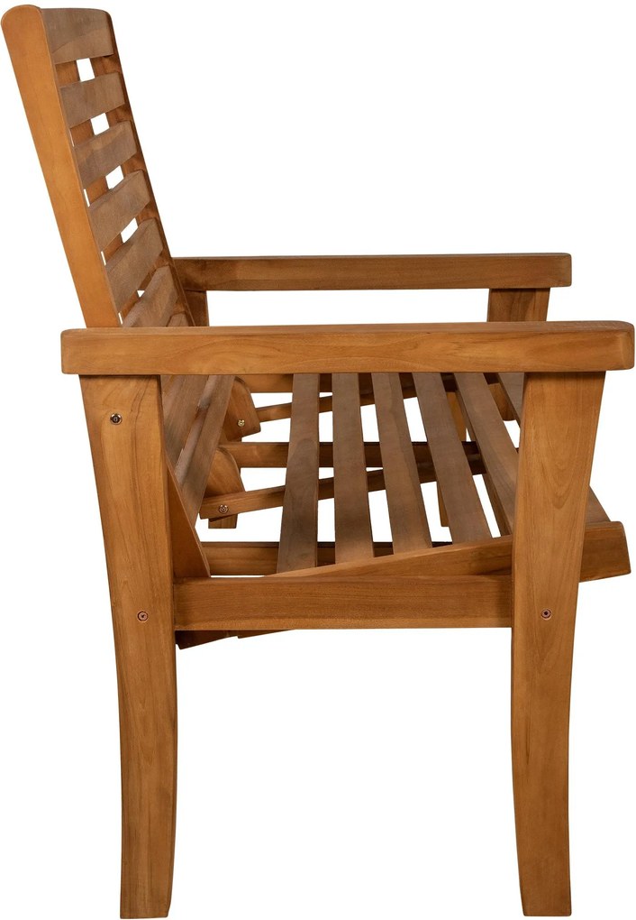 Polohovací teaková lavice Nicosia 120 cm