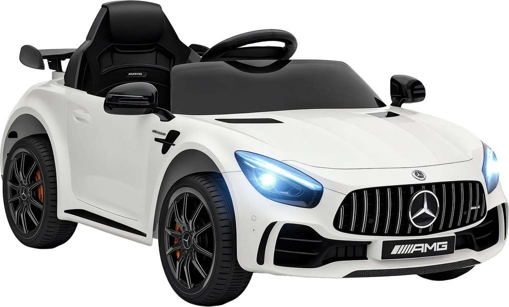 Dětské elektrické auto AIYAPLAY 12V s dálkovým ovládáním 2.4G, vozidlo pro děti s klaksonem, MP3, hudbou, měkkým startem a zpáteční funkcí 3-5 km/h, p