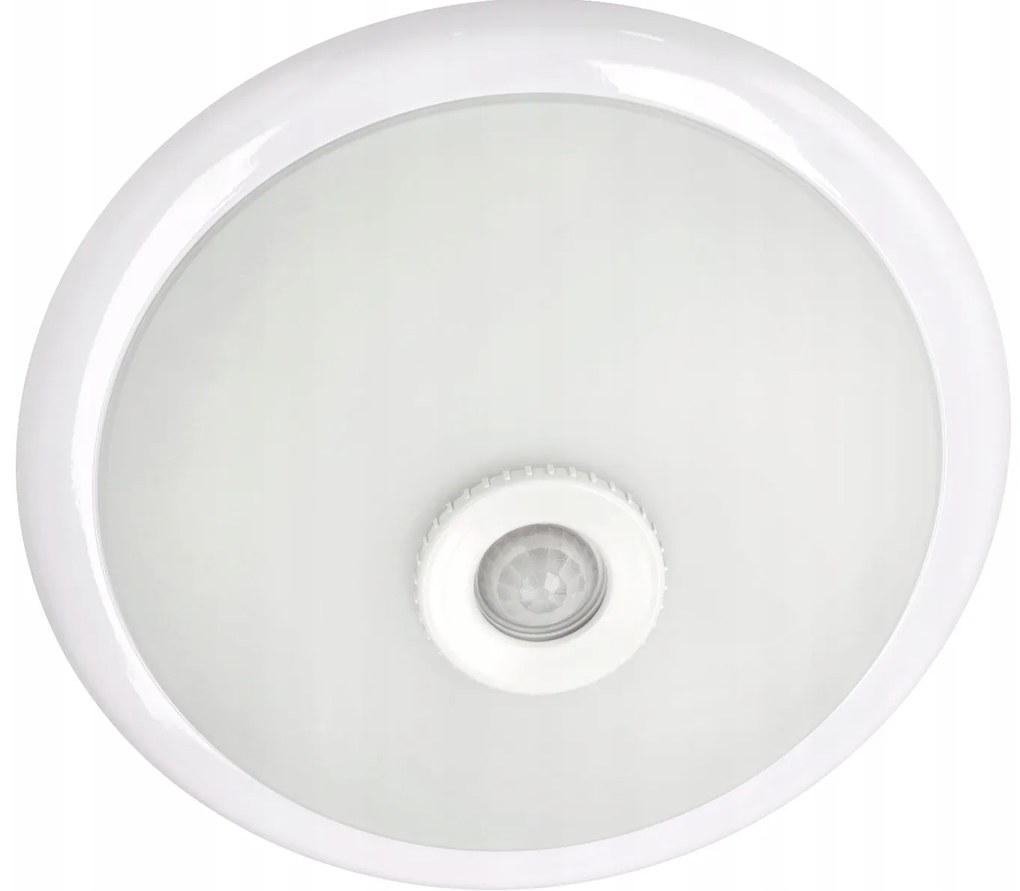 ECOLIGHT LED stropní svítidlo 2xE27 s pohybovým senzorem - sklo