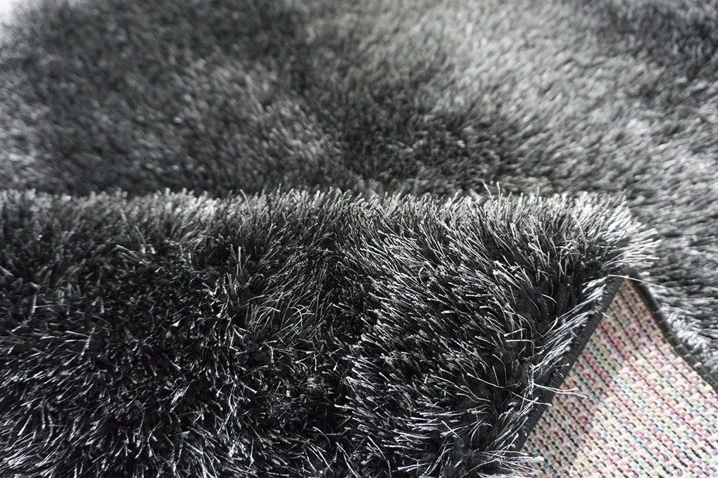 Berfin Dywany, Kusový koberec Seven Soft 7901 Black Grey, 80x150, šedá, ložnice
