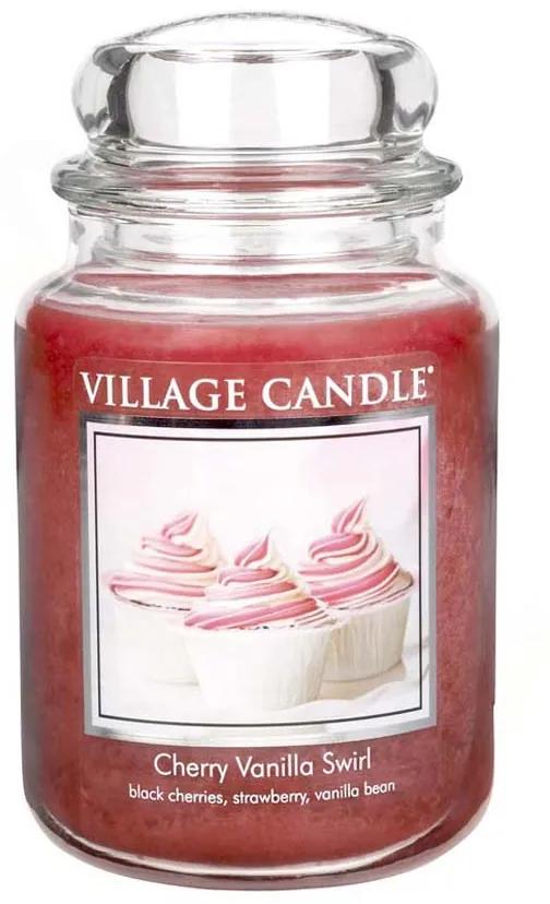 Village Candle - vonná svíčka Cherry Vanilla Swirl (Višeň a vanilka) 737g