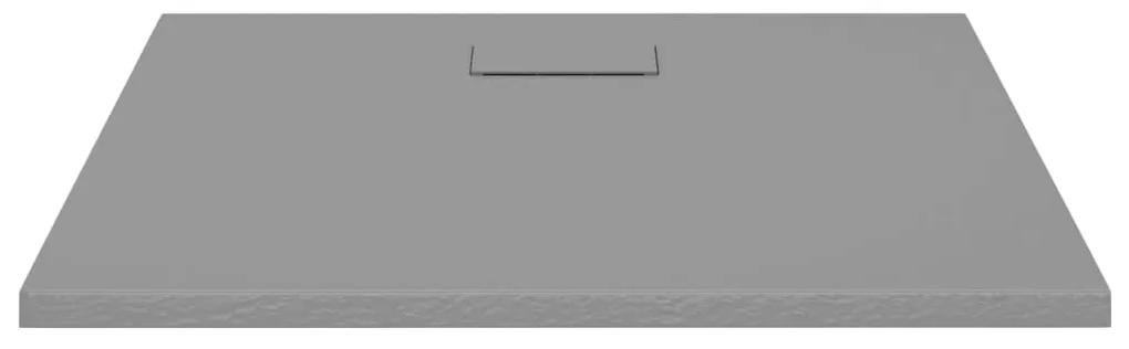 Sprchová vanička - SMC - 90x80 cm | šedá