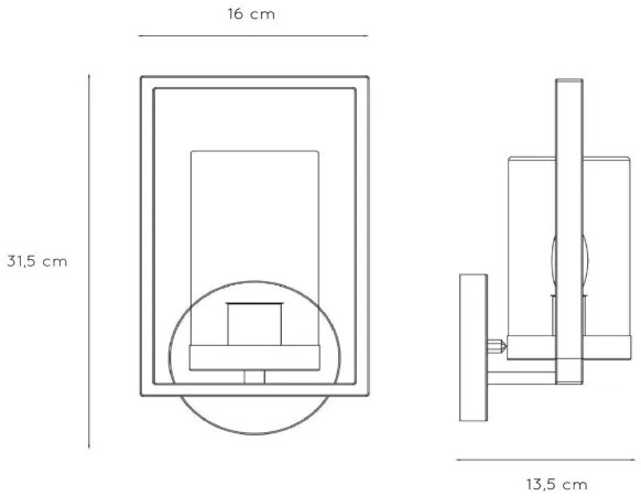 Lucide 29827/01/30 - Venkovní nástěnné svítidlo NISPEN 1xE14/40W/230V IP44