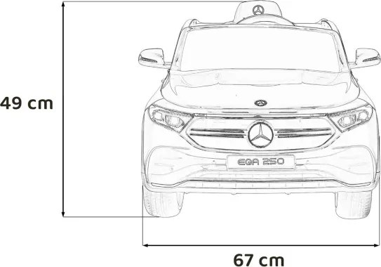 Elektrické autíčko Mercedes Benz EQA 250 černé