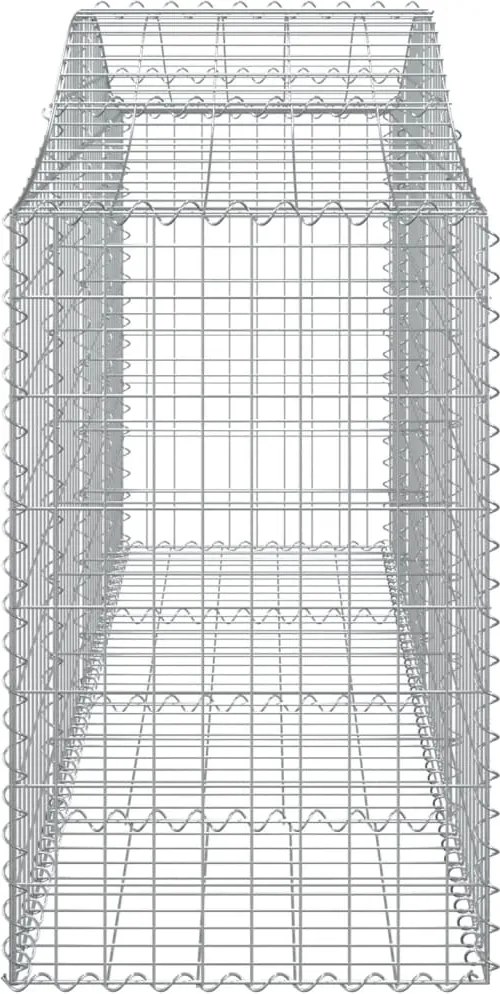 Klenuté gabionové koše 20ks 200x50x80/100 cm pozinkované železo 3145634