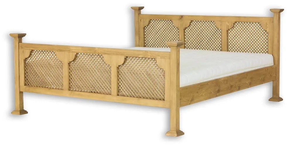 Massive home | Dřevěná postel Corona IV - výběr moření MHACC080 160 x 200 cm