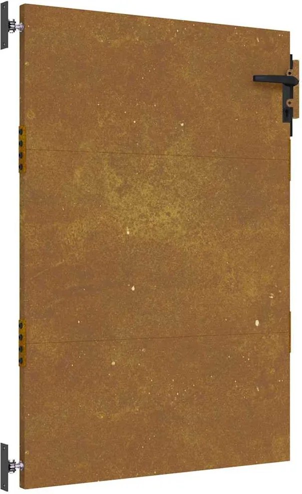 Zahradní brána 85 x 125 cm cortenová ocel 153258