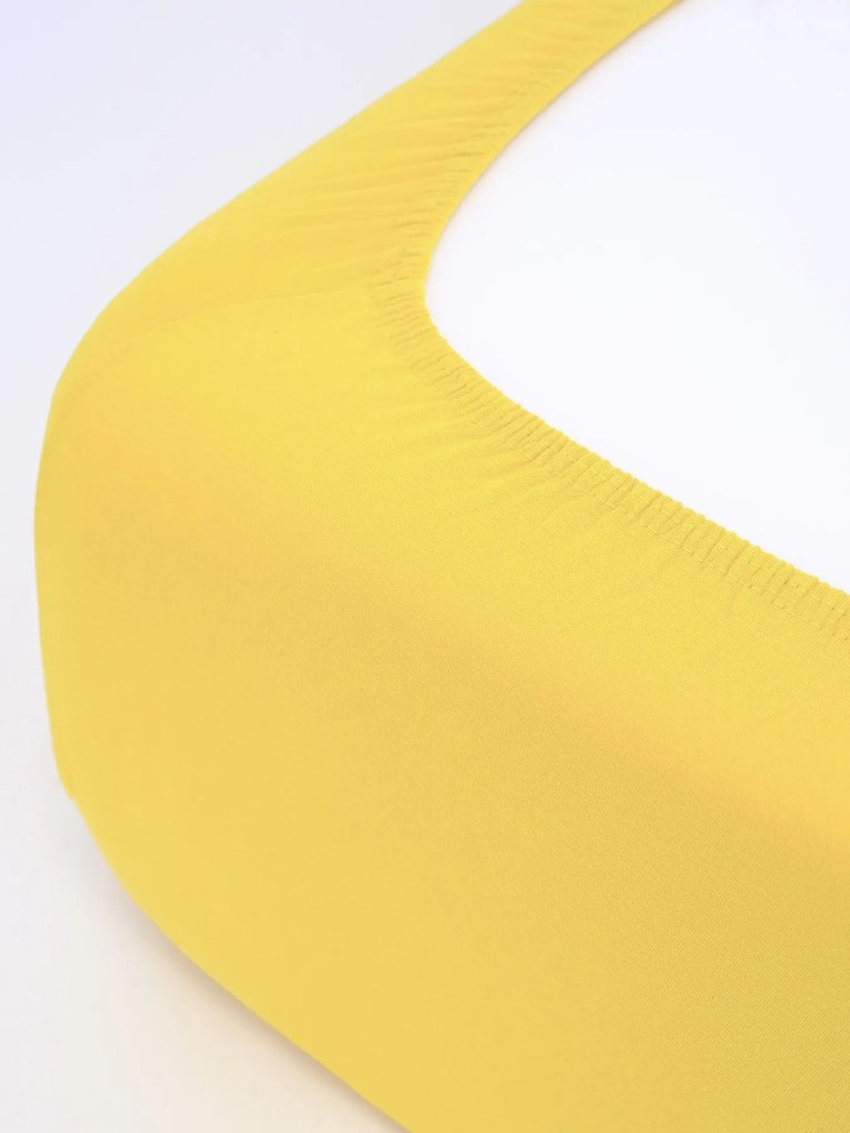 MK Lůžkoviny Jersey prostěradlo Classic 90 x 200 cm – žlutá