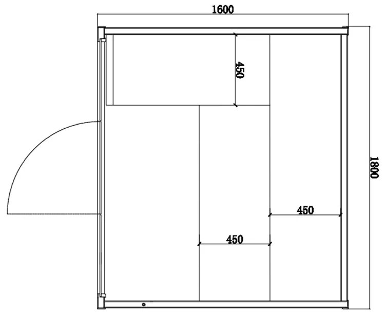 BPS-koupelny Finská sauna Relax  180x160, 4-5 osob