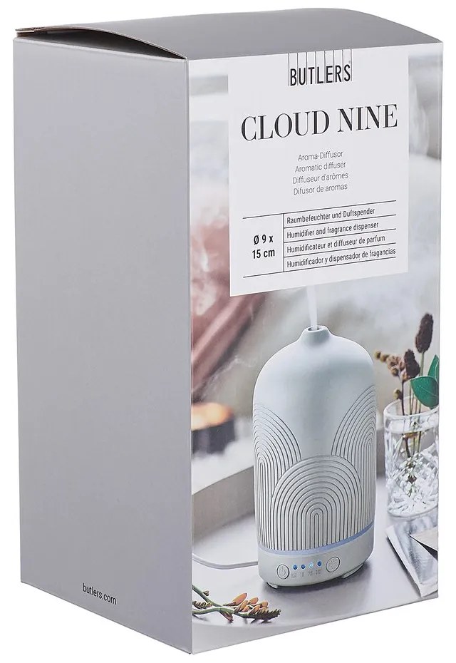 CLOUD NINE Aroma difuzér duha - šedá