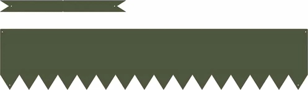 Okraj trávníku 50 ks 100 x 0,05 x 20 cm Studeně válcovaná ocel 3335777