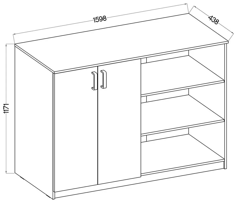 MELTA | komoda AR850 | 159,8 cm | UNI provedení | artisan