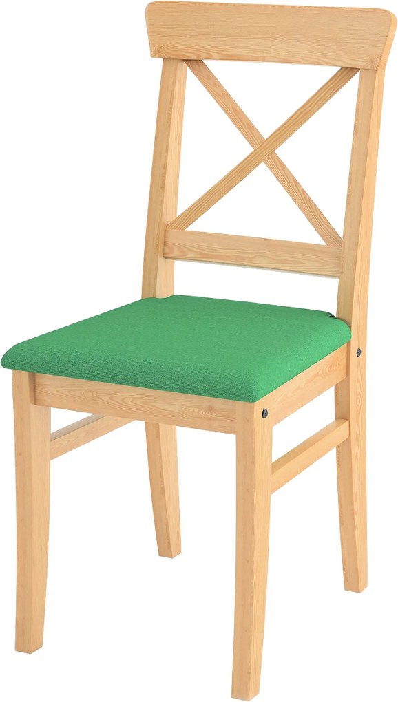 Potah na židli Ingolf s čalouněným sedákem barva zelená