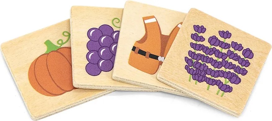 Dřevěné puzzle Barvy Viga