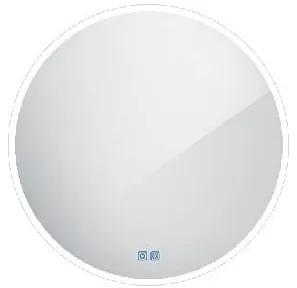 Nimco Zrcadla - Zrcadlo s LED osvětlením, průměr 80 cm, dotykový senzor, hliník ZP 26002RVX