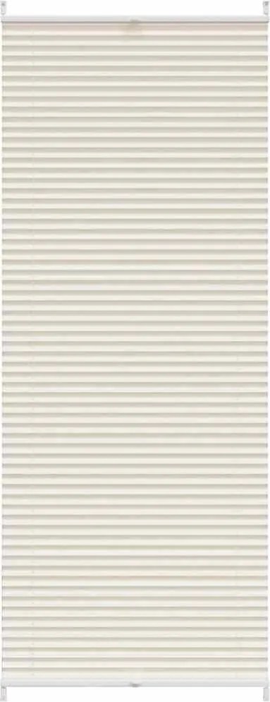 Plisovaná roleta 90 x 200 cm krémová 240640