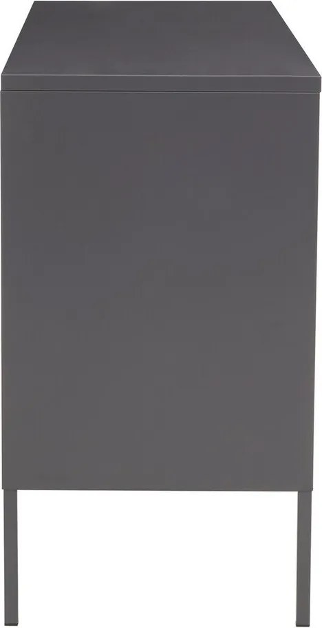 Šedá ocelová vitrína 140x80x45 cm Acier – Premier Housewares