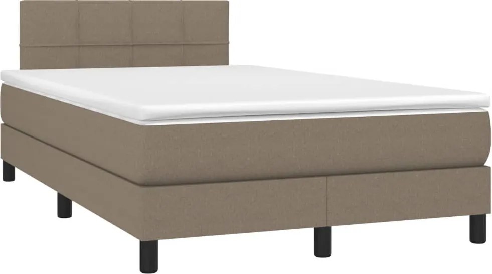 Box spring postel s matrací taupe 120x190 cm textil 3269727