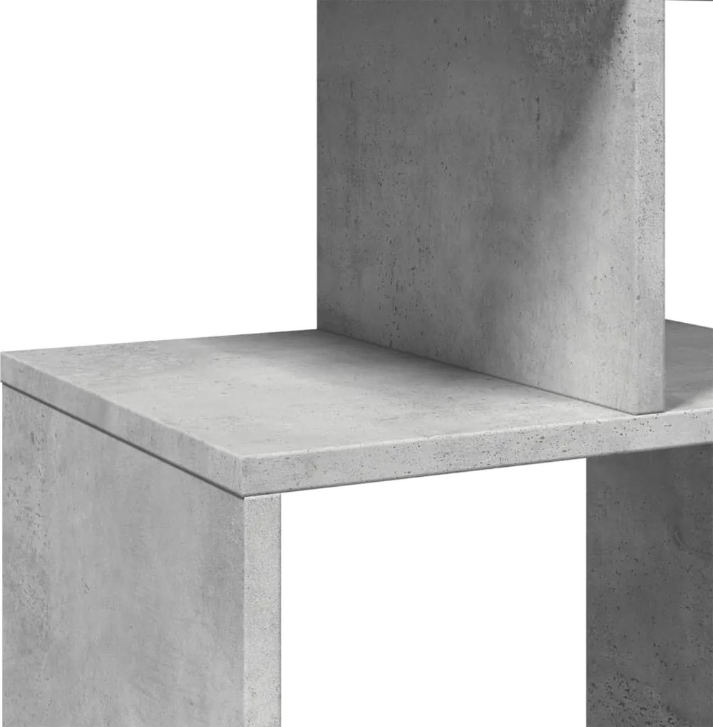 Knihovna betonově šedá 92 x 29 x 188 cm kompozitní dřevo 3310319