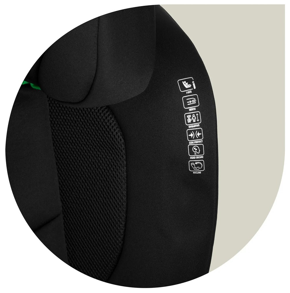 Nukido Louis Soft autosedačka černá 15-36 kg ISOFIX
