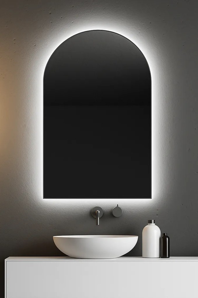 AMBIENTE PORTAL LED zrcadlo na chodbu do předsíně nástěnné do koupelny 412-450