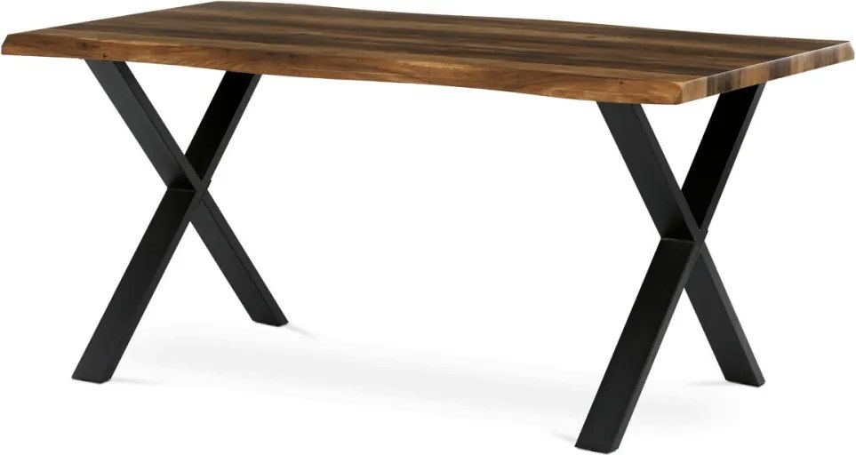 Jídelní stůl HT-F4316 GREY, mdf, šedý dub (160 x 90) cm hnědá
