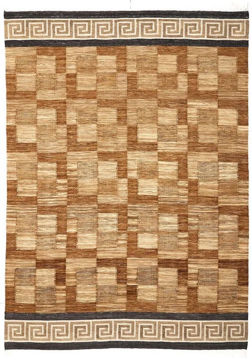 Diamond Carpets India, Ručně vázaný kusový koberec Greta Roma DE 2254 Multi Colour, 300x400, hnědá, chodba / předsíň