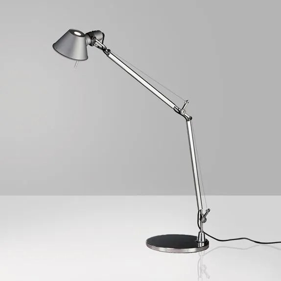 Artemide A008600+A005600 Tolomeo Mini LED, designová stolní lampa, 10W LED 3000K, hliník, 108cm
