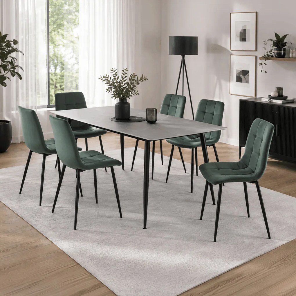 Autronic Jídelní židle CT-V5081 Barva potahu: Šedá