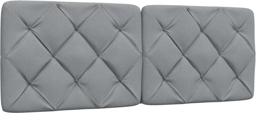 Rám postele bez matrace světle šedý 140 x 190 cm textil 3310594