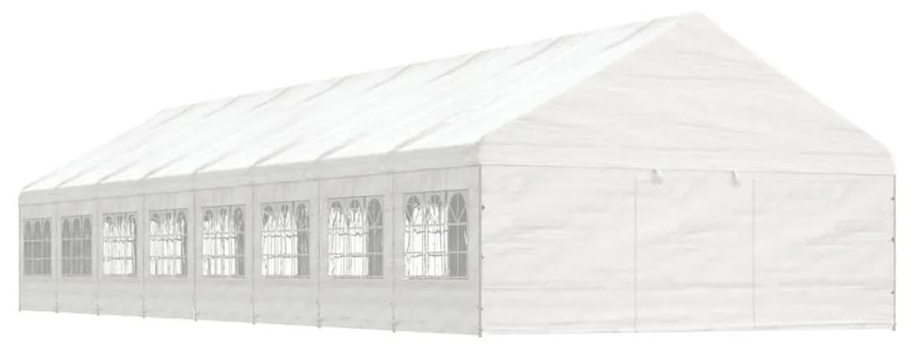 vidaXL Altán se střechou bílý 17,84 x 5,88 x 3,75 m polyethylen