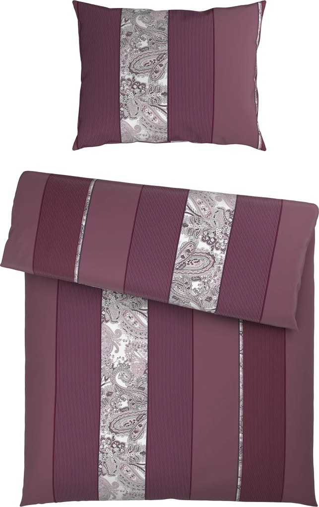 XXXLutz POVLEČENÍ satén purpurová 140/200 cm Dieter Knoll - Povlečení - 008105033903