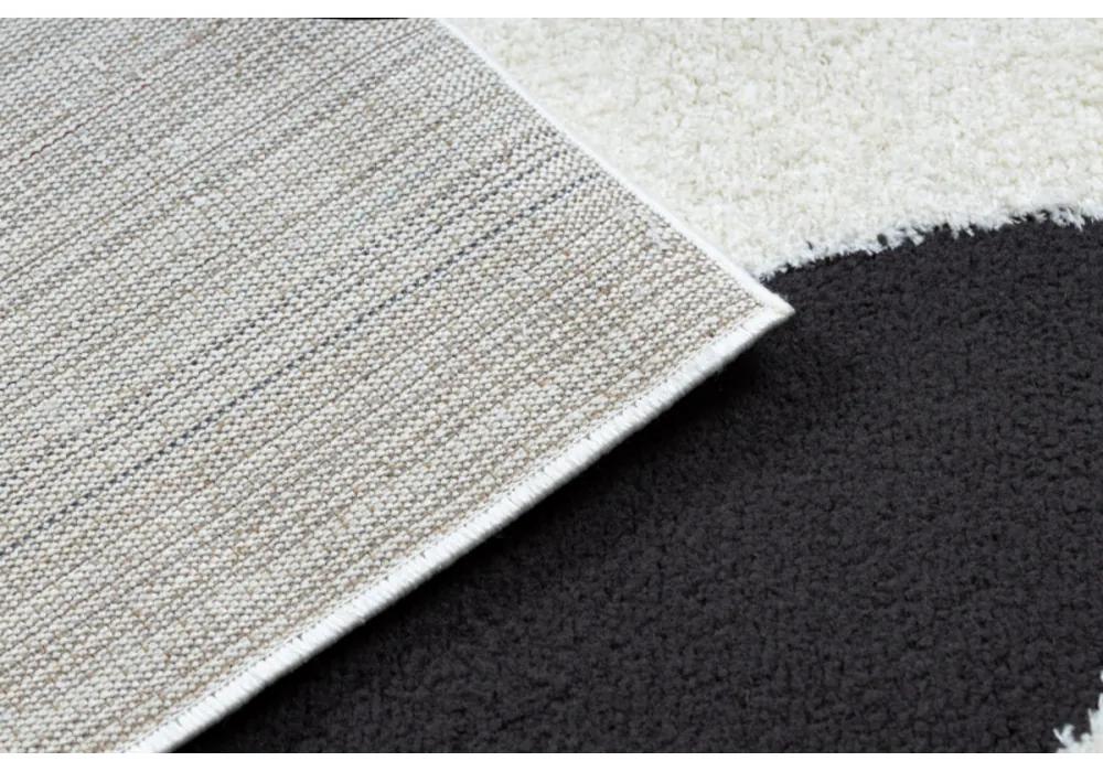 Kusový koberec Cladr krémovočerný 160x220cm