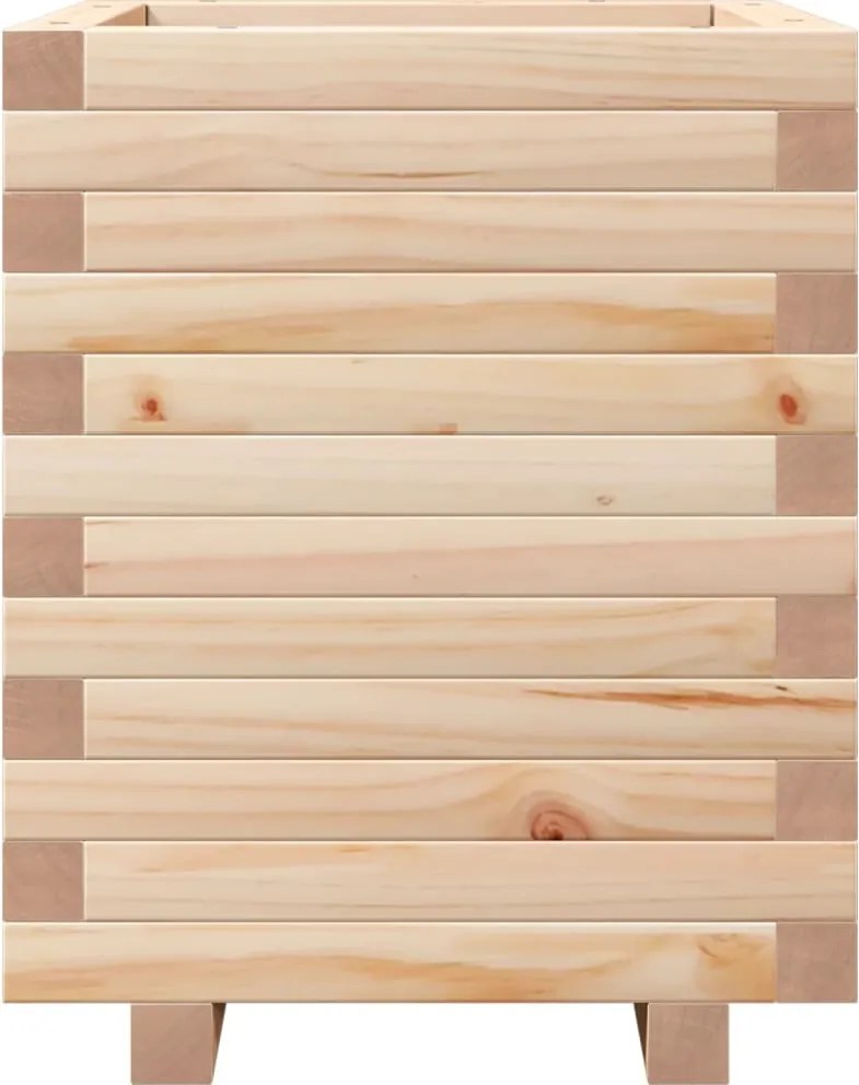 Zahradní truhlík 40 x 40 x 49,5 cm masivní borové dřevo 3282509