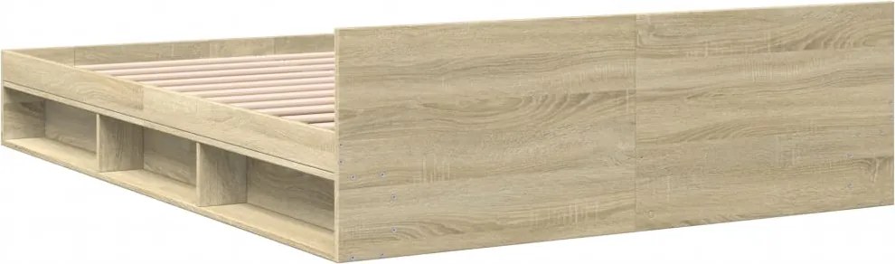 Rám postele se zásuvkami dub sonoma 140x200 cm kompozitní dřevo 3280750