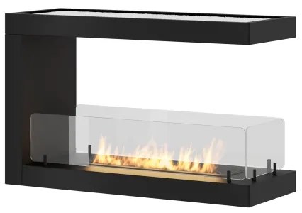 InFire - Rohový BIO krb 80x50 cm 3kW oboustranný