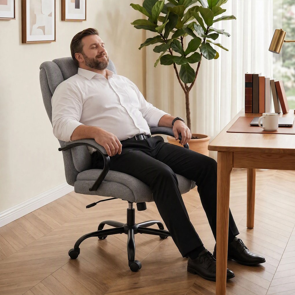 Kancelářská židle Vinsetto Kancelářská židle Herní židle Otočná židle Houpací funkce Silná čalouněná ergonomická židle Nosnost 220 kg