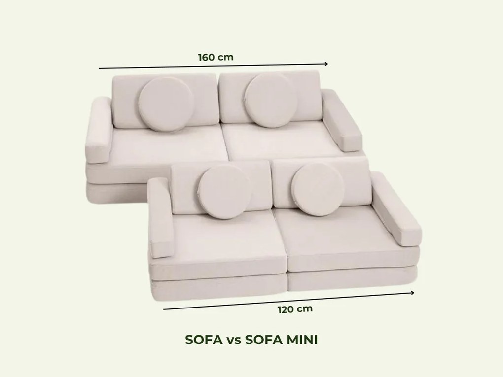 Velký multifunkční skládací bunkr z manšestru SOFA PURE Zvolte barvu: Hořčicová